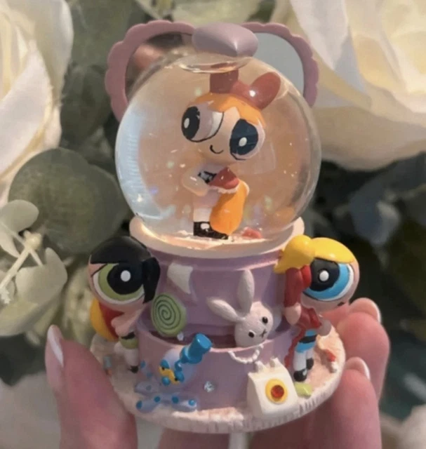 RARE WARNER BROS Studio Store Power Puff Girls Mini Snow Globe Vintage ...