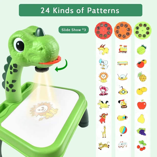 KIDS DRAWING PROJECTOR Painting Table, Projector Drawing Board with ...
