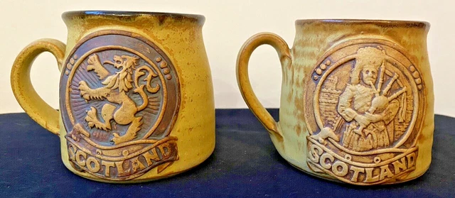 STONEBRIDGE POTTERY SCOTLAND Stoneware Mugs ~ Collectable ~ Vintage £19 ...