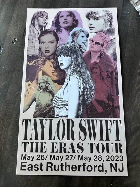 TAYLOR SWIFT EAST Rutherford New Jersey Eras Poster Tour Metlife ...