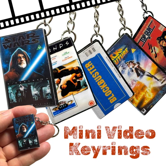 MINIATURE NOSTALGIC VHS Movie Box Film Customised Keyring £4.79 ...