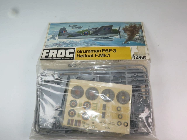 FROG MODÈLE AIRCRAFT Kit 1/72 Echelle Grumman F6F.3 Hellcat Bagged 1972 ...