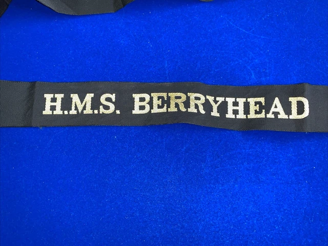 ROYAL NAVY CAP Tally HMS Berryhead £5.99 - PicClick UK
