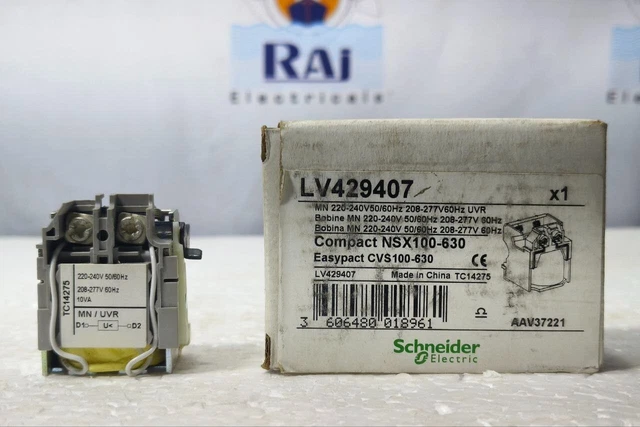 SCHNEIDER LV429407 MN/UVR 220-277V 50/60Hz UNDERVOLTAGE RELEASE ...