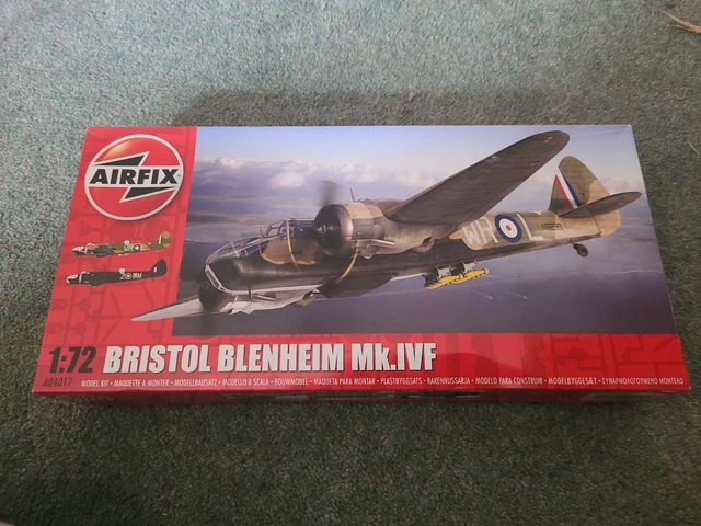 AIRFIX 1:72 BRISTOL Blenheim Mk IVF A04017 Military Aircraft Model Kit ...