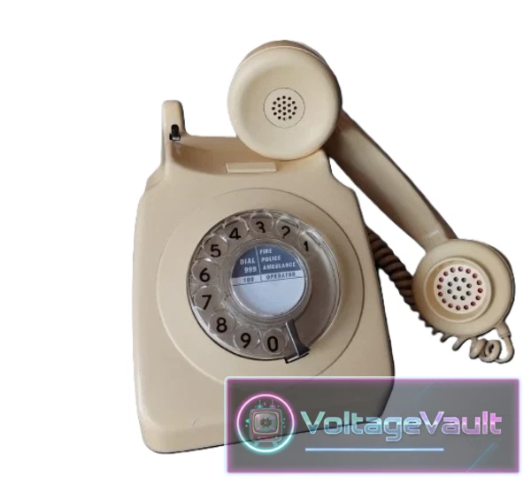 VINTAGE ROTARY DIAL Up Telephone Landline BT Cream Ivory £42.30 ...