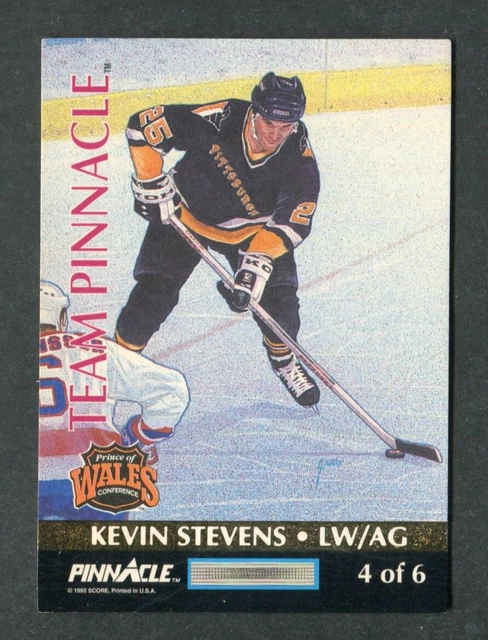 #4 CARTE DE hockey français Kevin Stevens / Pavel Bure 1992-1993 Team ...