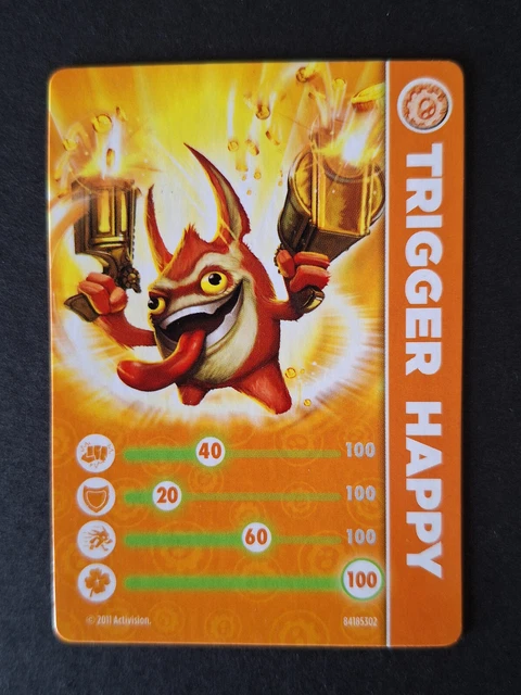 TRIGGER HAPPY CARTE Skylanders Spyro's Adventure Carte Stat Only EUR 3 ...