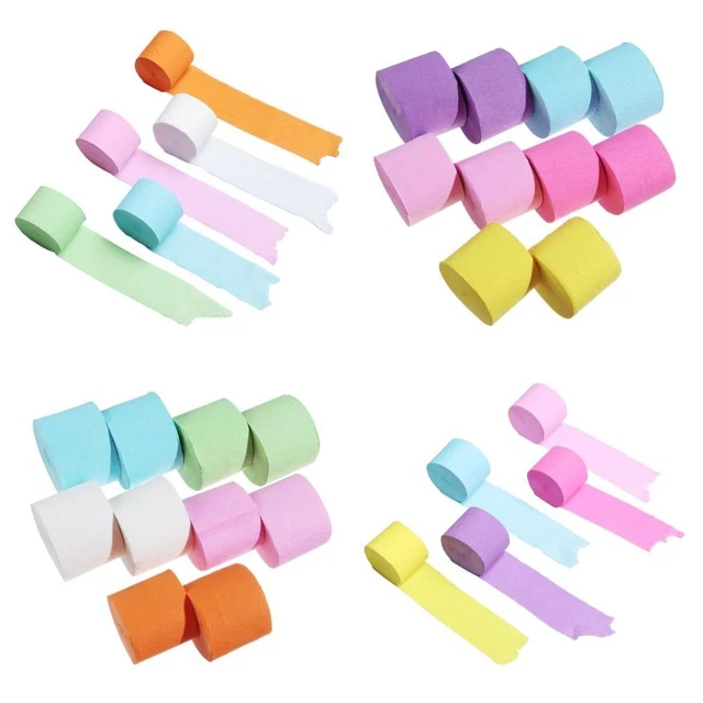 STREAMERS DECORATIONS RIBBON Paper Streamers Rainbow Streamers Set ...