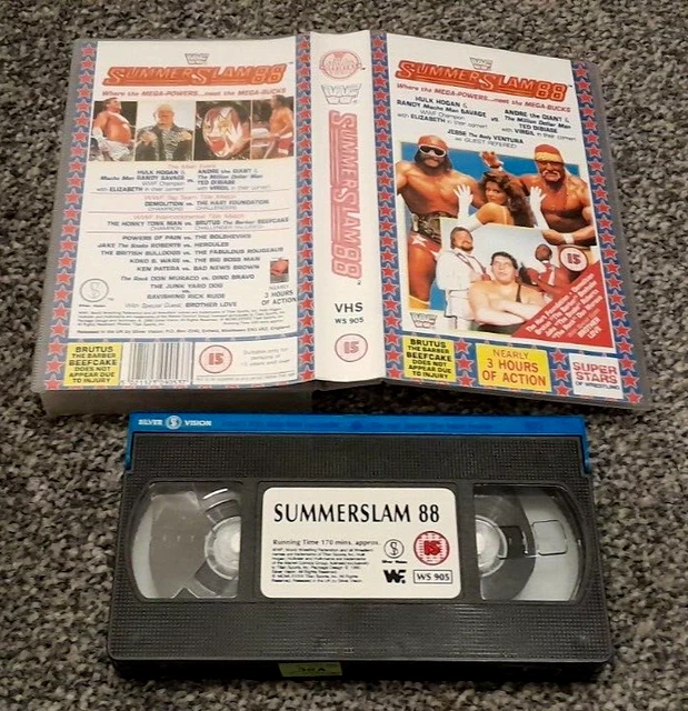 WWE WWF SUMMERSLAM 88 Hulk Hogan Andre Wrestling Pal Vhs Vidéo Silver Vision EUR 11,08 - PicClick FR
