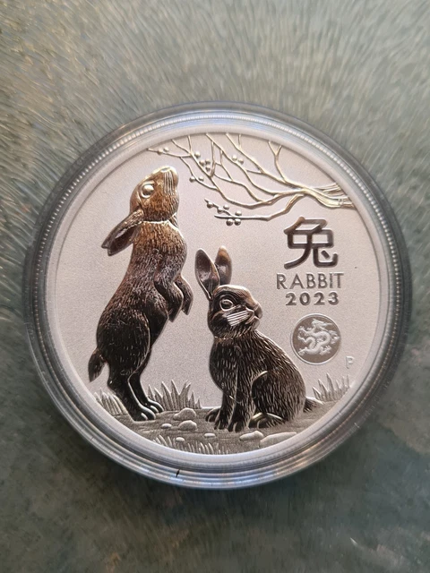 1OZ AUSTRALIAN LUNAR Year Of The Rabbit Dragon Privy Bullion Silver ...