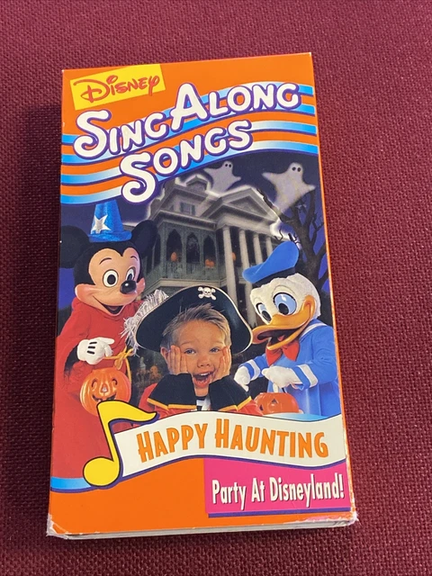 DISNEY SING ALONG Songs Happy Haunting Party at Disneyland VHS 1998 $33 ...