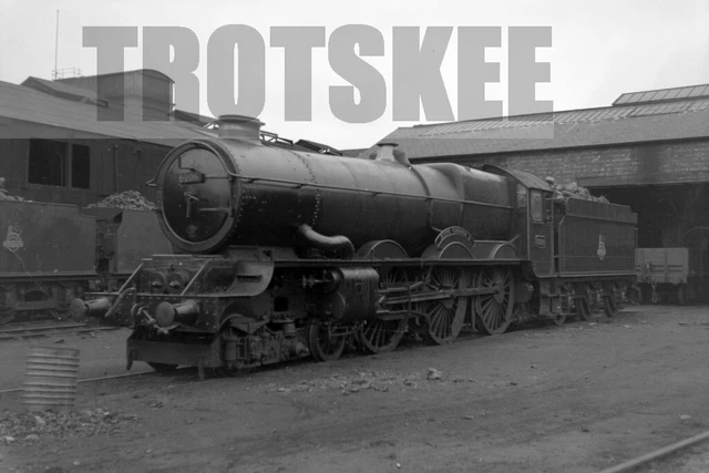 LARGER NEGATIVE BR British Railways Steam Loco 6006 Class King 1957 ...