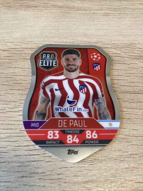 MATCH ATTAX 2022/23 22/23 Rodrigo De Paul Pro Elite Chrome Shield No ...
