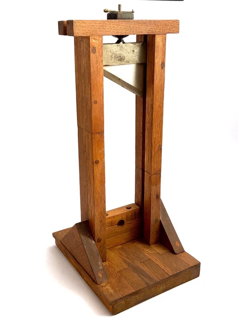 HANDMADE WOODEN GUILLOTINE Model - 1970s Vintage, Artisan Craft, Cigar ...