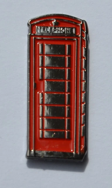 TRADITIONAL BRITISH RED Telephone Box Enamel Pin Badge £1.99 - PicClick UK