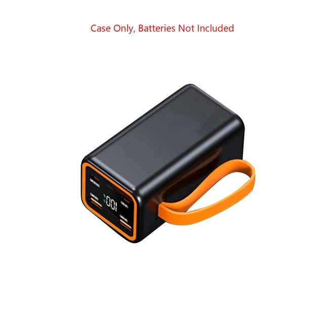 TYP-C-LCD-DISPLAY 21700 LITHIUM-BATTERIE-POWERBANK-LADEGERÄT-BOX ...
