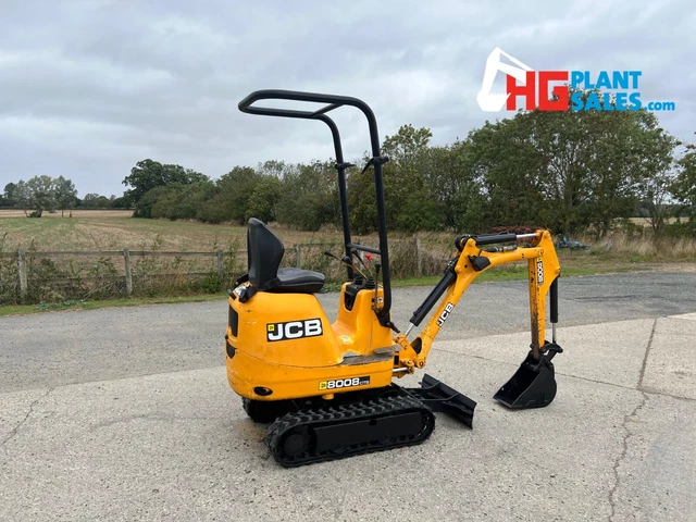 JCB 8008 1 Ton Mini Micro Digger Expanding tracks 2014 1700 hours £ ...
