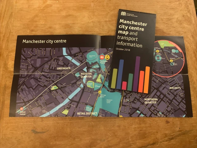 TFGM: MANCHESTER CITY Centre map and transport information October 2018 ...
