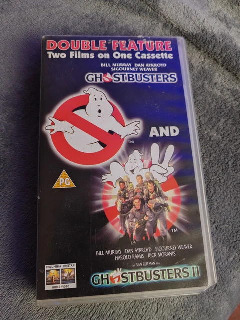 VINTAGE ORIGINAL GHOSTBUSTERS Double Feature Vhs Cassette £5.00 ...