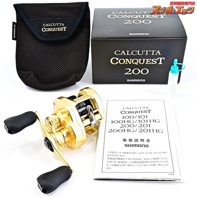 SHIMANO CALCUTTA CONQUEST 200 Spinning Reel Used A Smooth Operation No ...