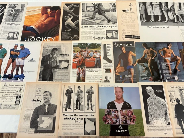 JOCKEY UNDERWEAR 32 Magazine Ads 1942 - 2005 Collection £39.66 ...