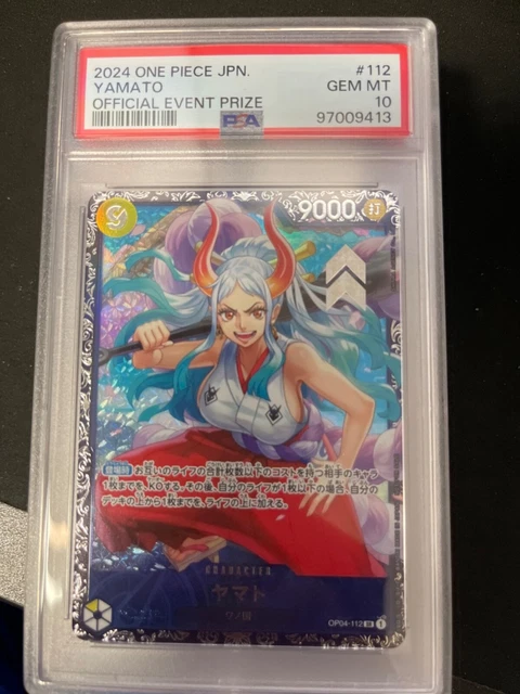 PSA 10 YAMATO OP04-112 SR Flagship Battle Best 8 Prize ONE PIECE Card Japanese EUR 140,00 ...