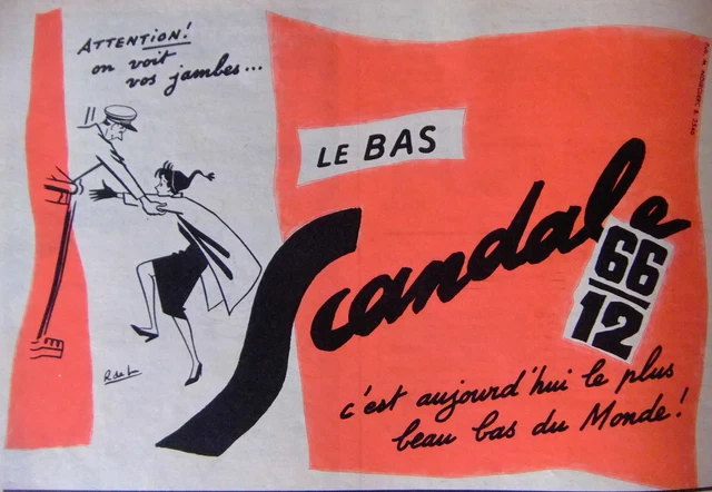 PUBLICITÉ BAS SCANDALE 66-12 Le Plus Beau Bas Du Monde On Voit Vos ...