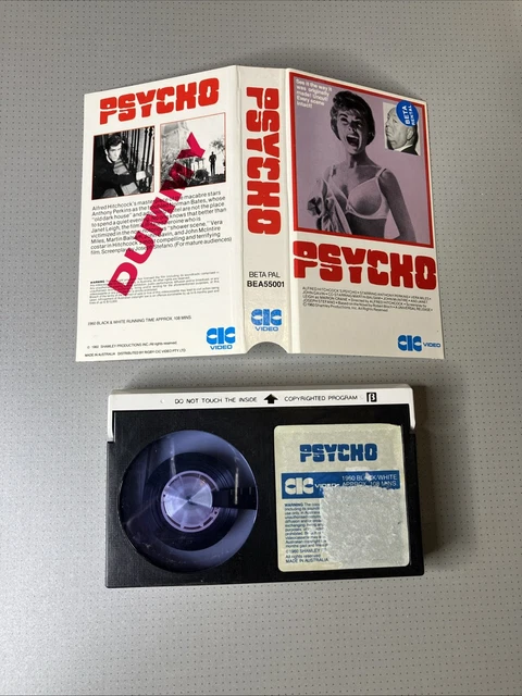 PSYCHO VHS CASE Beta Tape Cic Video $100.00 - PicClick AU