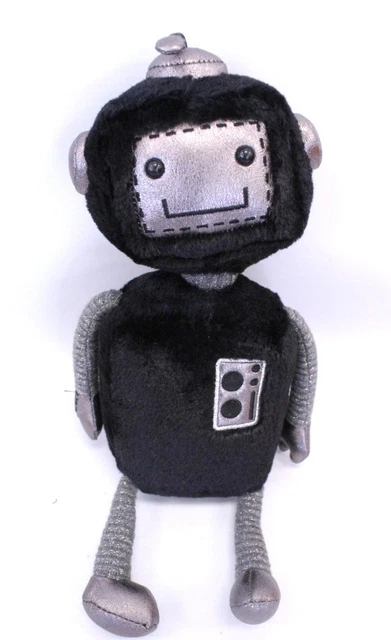 JELLYCAT 'MEDIUM JELLYBOT' 30cm Black/Silver Plush Robot Toy - M28 £9. ...