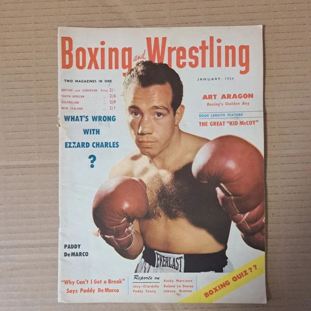 BOXING AND WRESTLING Magazine - January 1954 - Vintage - Nice condition ...