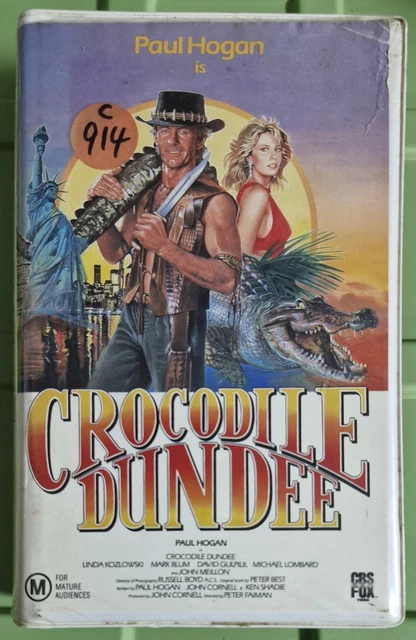 CROCODILE DUNDEE VHS CBS Fox Ex-Rental Clamshell Watched Works Great ...