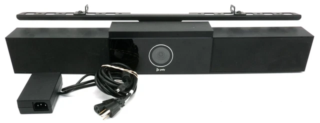 POLYCOM POLY STUDIO P009 USB 4K Video Conference Sound Bar NO Remote E5 ...