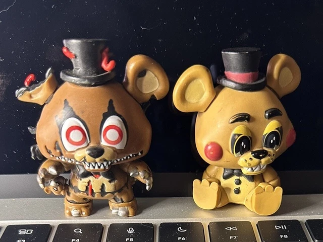 FIVE NIGHTS AT Freddy's Mini Funko Pops Twisted & Nightmare Freddy 2016 ...