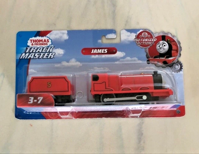 THOMAS & FRIENDS James Motorized Engine TrackMaster Red Train Toy ...
