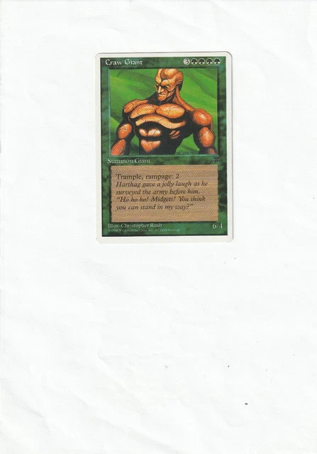 CRAW GIANT- CHRONICLES edition 1995-Magic TG- NM EUR 1,50 - PicClick FR
