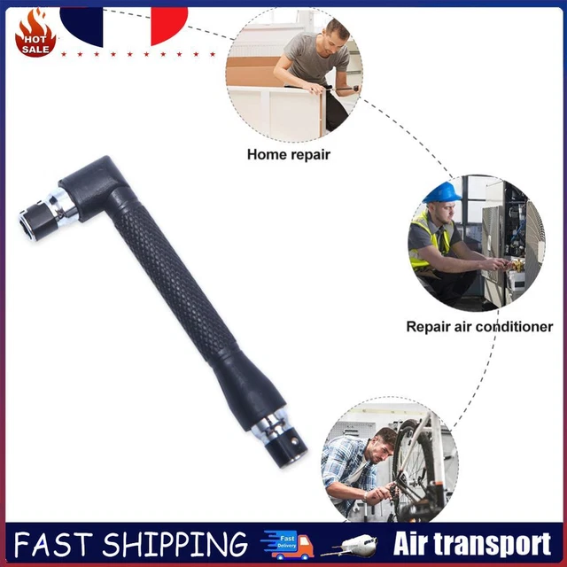 # L-SHAPED ANGLE Head Double-head Socket Wrench 1/4 inch Screwdriver ...