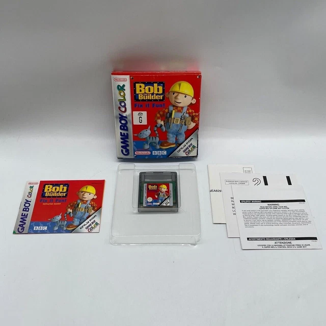 BOB THE BUILDER Fix It Fun Nintendo Gameboy Color/Colour Game Boxed ...