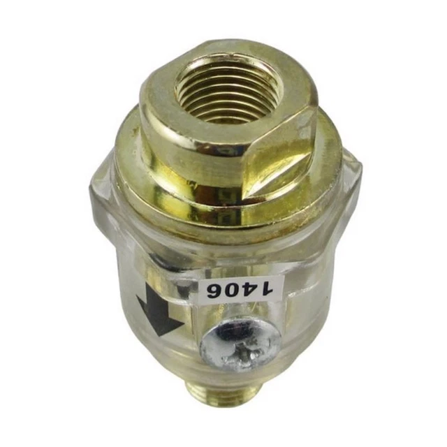 IN-LINE 1/4& AIR Compressor Tool Mini Oiler Lubricator In line Oil ...