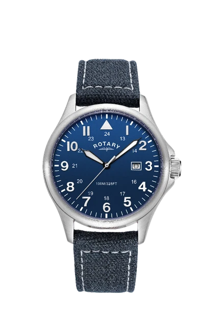 ROTARY MENS PILOT Watch with Blue Dial GS00473/52 *Refurbished* £79.99 ...