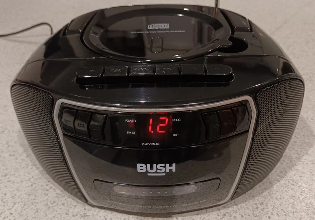 BUSH KBB-500 CD Radio Cassette Boombox -Black £14.99 - PicClick UK