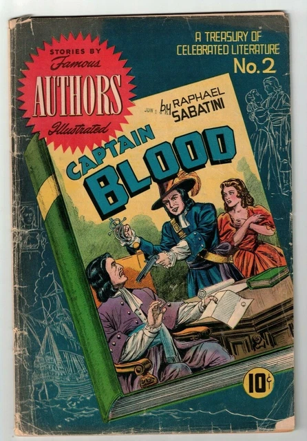 STORIES BY FAMOUS AUTHORS #2 VG- CAPTAIN BLOOD! Golden-Age 1950 Raphael ...