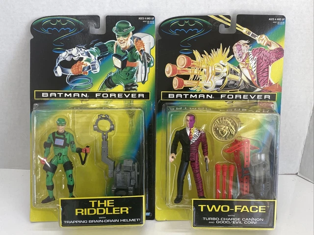 VINTAGE 1995 BATMAN Forever “Two-Face” DC Comics & Riddler Lot Of 2 ...