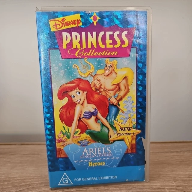 DISNEY PRINCESS COLLECTION ARIEL'S SONGS & STORIES Heroes VHS VIDEO ...