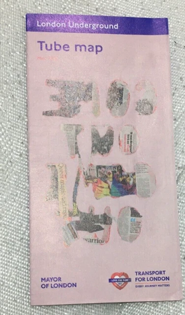 LONDON UNDERGROUND TUBE Map - May 2023 TFL £3.50 - PicClick UK