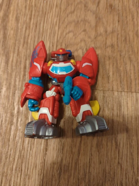 RARE PLAYSKOOL HEROES Transformers Rescue Bots HEATWAVE The Fire Bot £7 ...