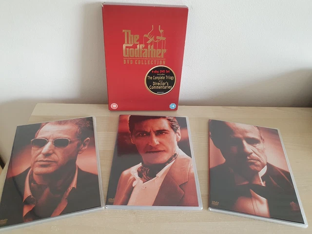 THE GODFATHER TRILOGY, 4 Disc DVD Box Set, Region 2 UK, PAL, Coppola, Cert 18 £4.87 - PicClick UK
