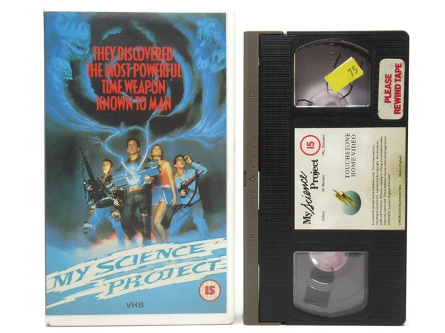 MY SCIENCE PROJECT VHS Video Tape 1985 Small Box Ex-Rental John ...