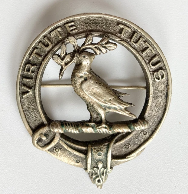 ANTIQUE SCOTTISH CLAN Crest Badge - Blair of Balthayock £7.49 - PicClick UK
