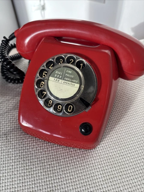 ROTARY TELEPHONE ERICSSON T65 Vintage Retro GPO Red 1970s £42.28 ...